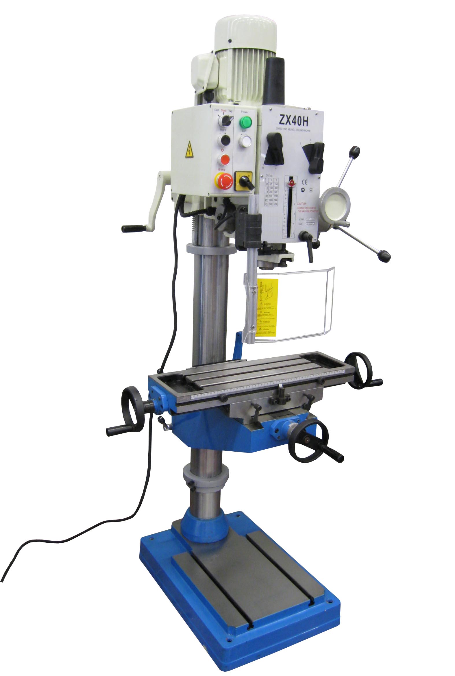 Pelarborrmaskin ZX40H med koordinatbord - Pelarborrmaskiner ...